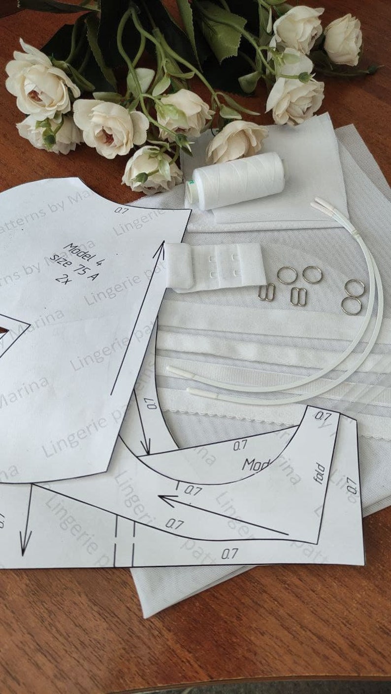 Bra Pattern Pdf Pattern Size70b.instant Download PDF Pattern - Etsy