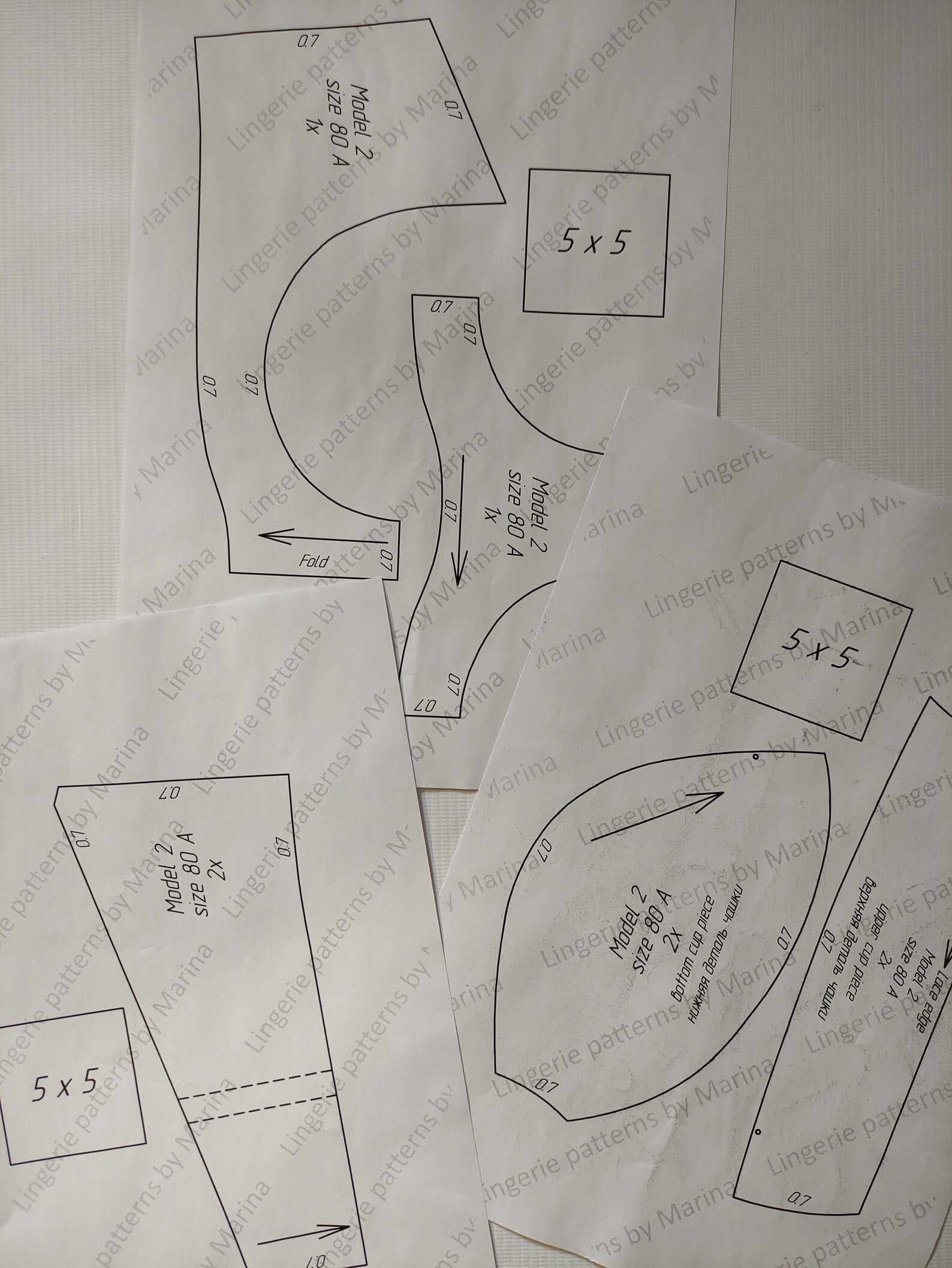 Instant Download PDF Size 75C Lingerie Sewing Pattern for an - Etsy
