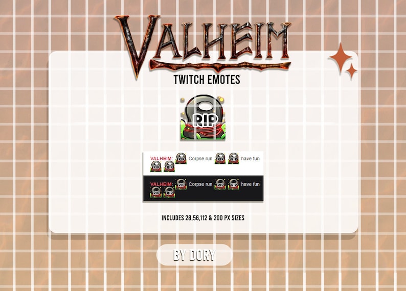 Valheim Inspired Twitch Emote for Streamers - Etsy