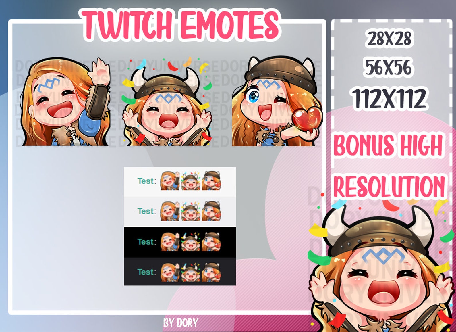 3x Cute Valheim Chibi Emotes for Twitch and Discord // Free High ...