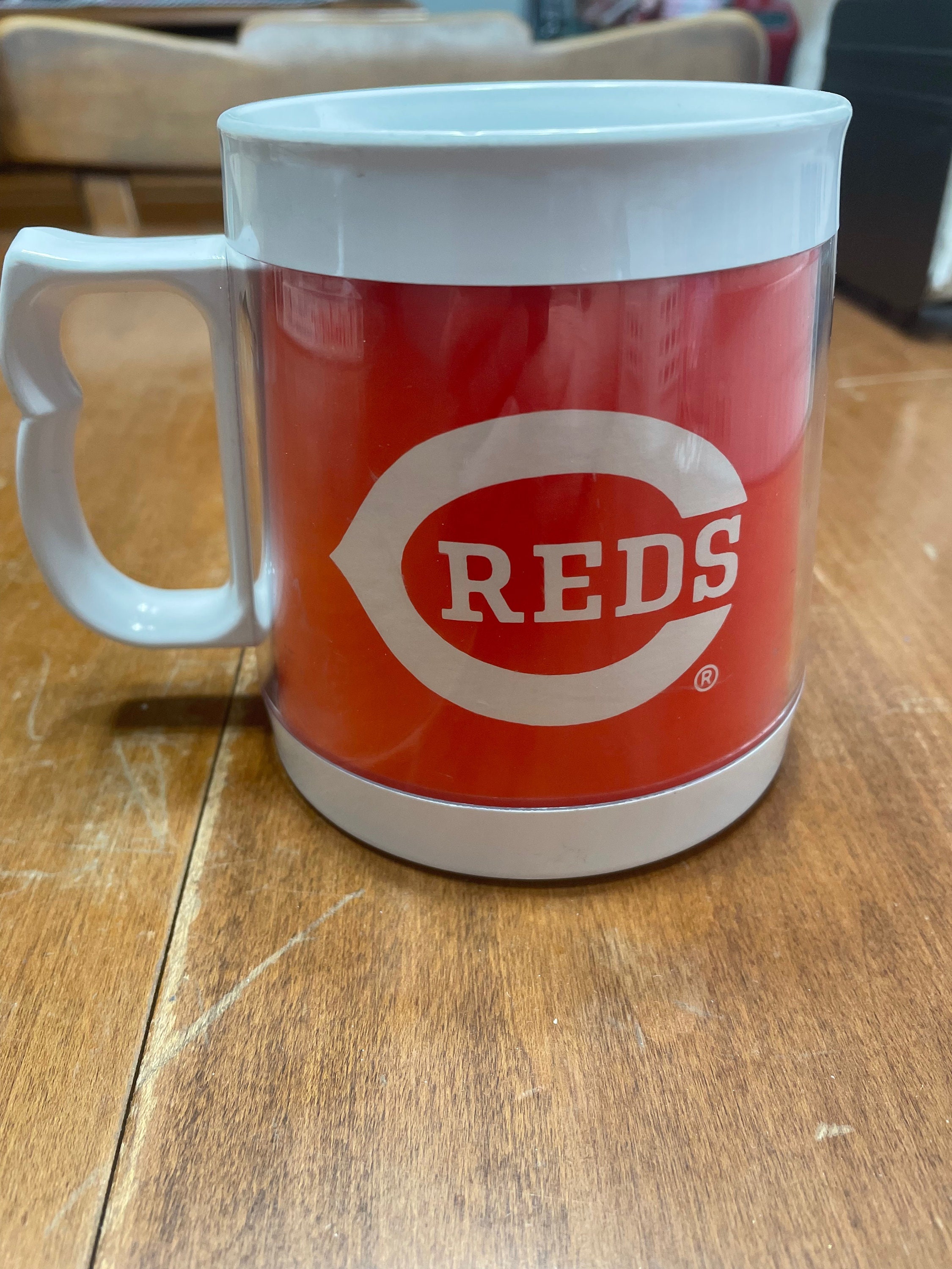 Vintage Cincinnati Reds Baseball Thermo Serv Insulated Mug gettin' Back ...