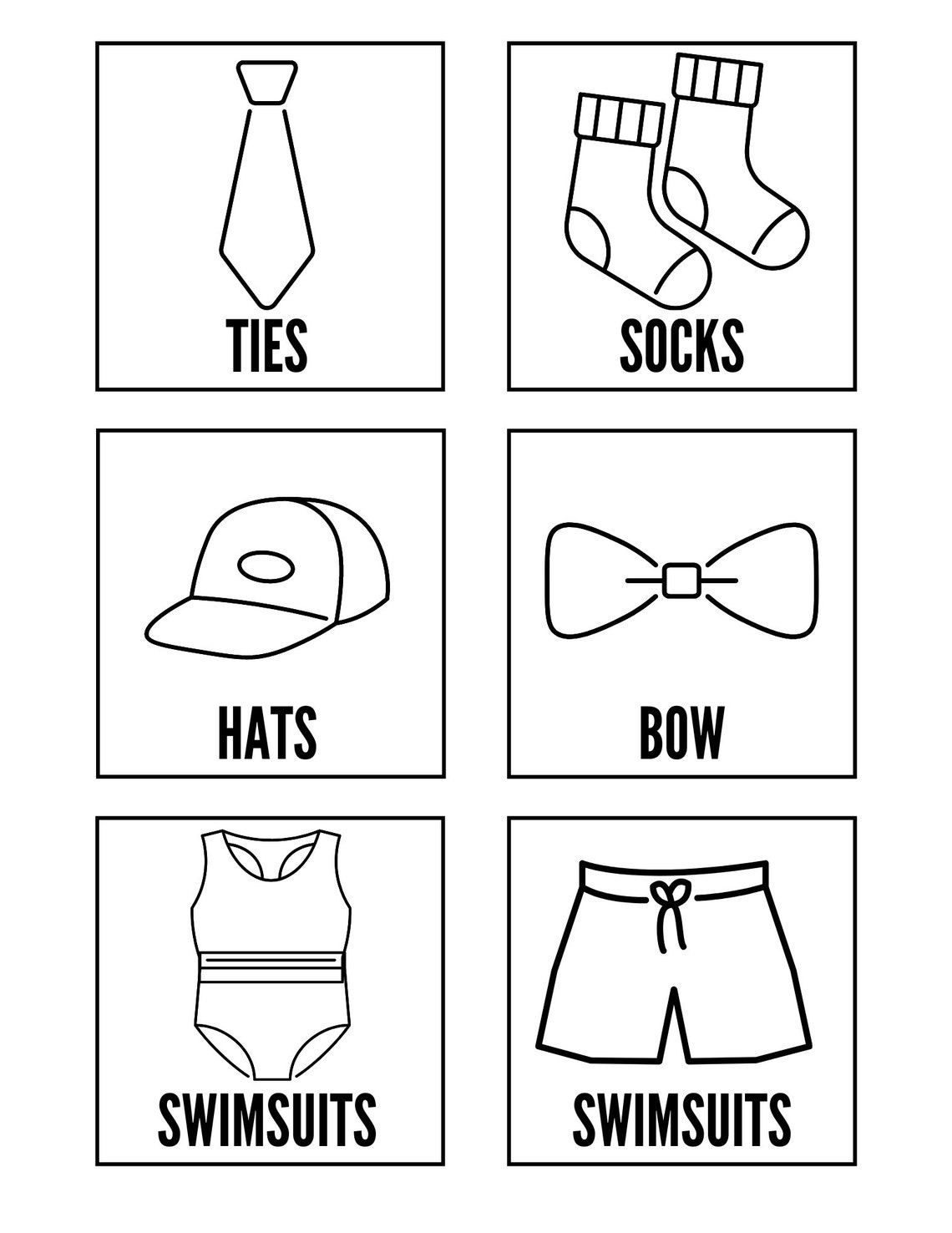 Clothing Labels for Dresser Drawers, Baby, Kids, Closet Storage ...