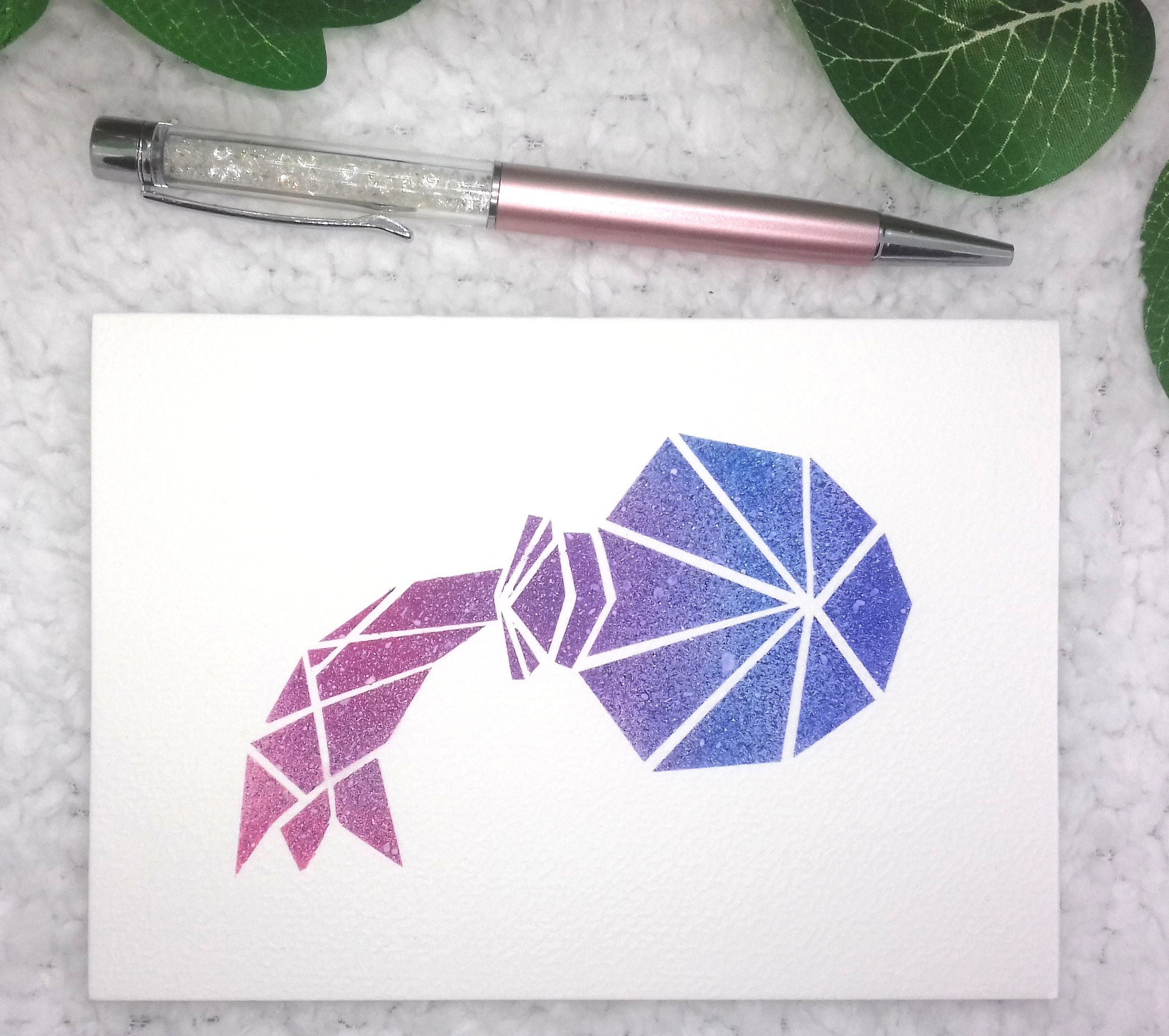 Carte Galaxie Origami Signe Astrologique Personnalisable | Etsy