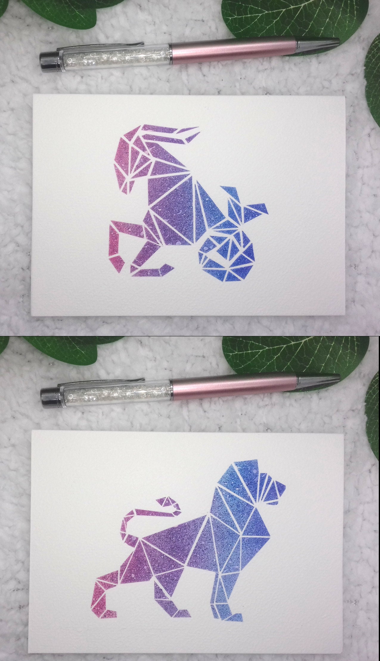 Carte Galaxie Origami Signe Astrologique Personnalisable | Etsy