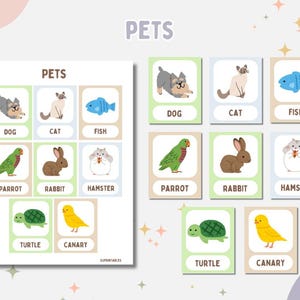 Animal Printable Flashcards | Simple English Vocabulary Flash Cards ...