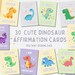 Positive Affirmations Printable Dino Flashcards | Cute Dinosaur Quotes ...