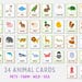 Animal Printable Flashcards | Simple English Vocabulary Flash Cards ...