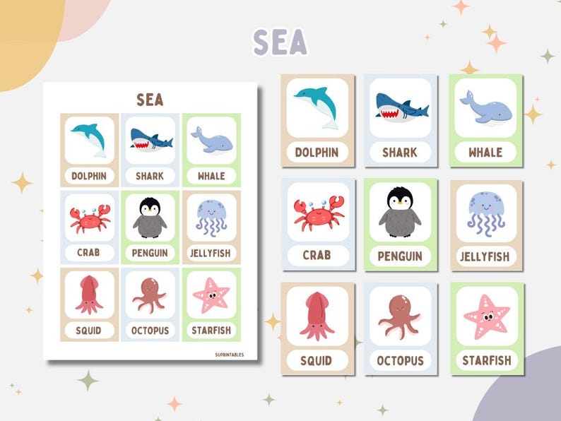 Animal Printable Flashcards | Simple English Vocabulary Flash Cards ...