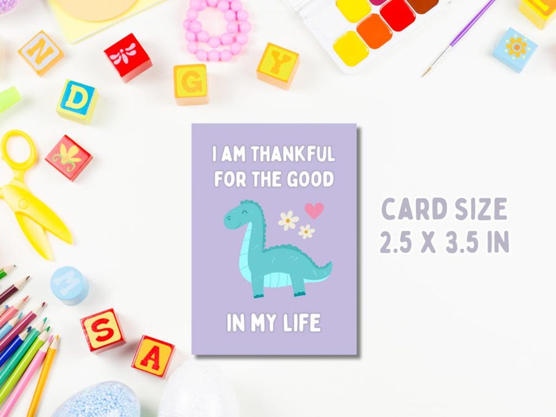 Positive Affirmations Printable Dino Flashcards | Cute Dinosaur Quotes ...