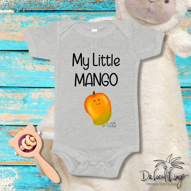 My Little Mango, Cute Baby Body Suit by Da Local Lingo, Happy Mango ...