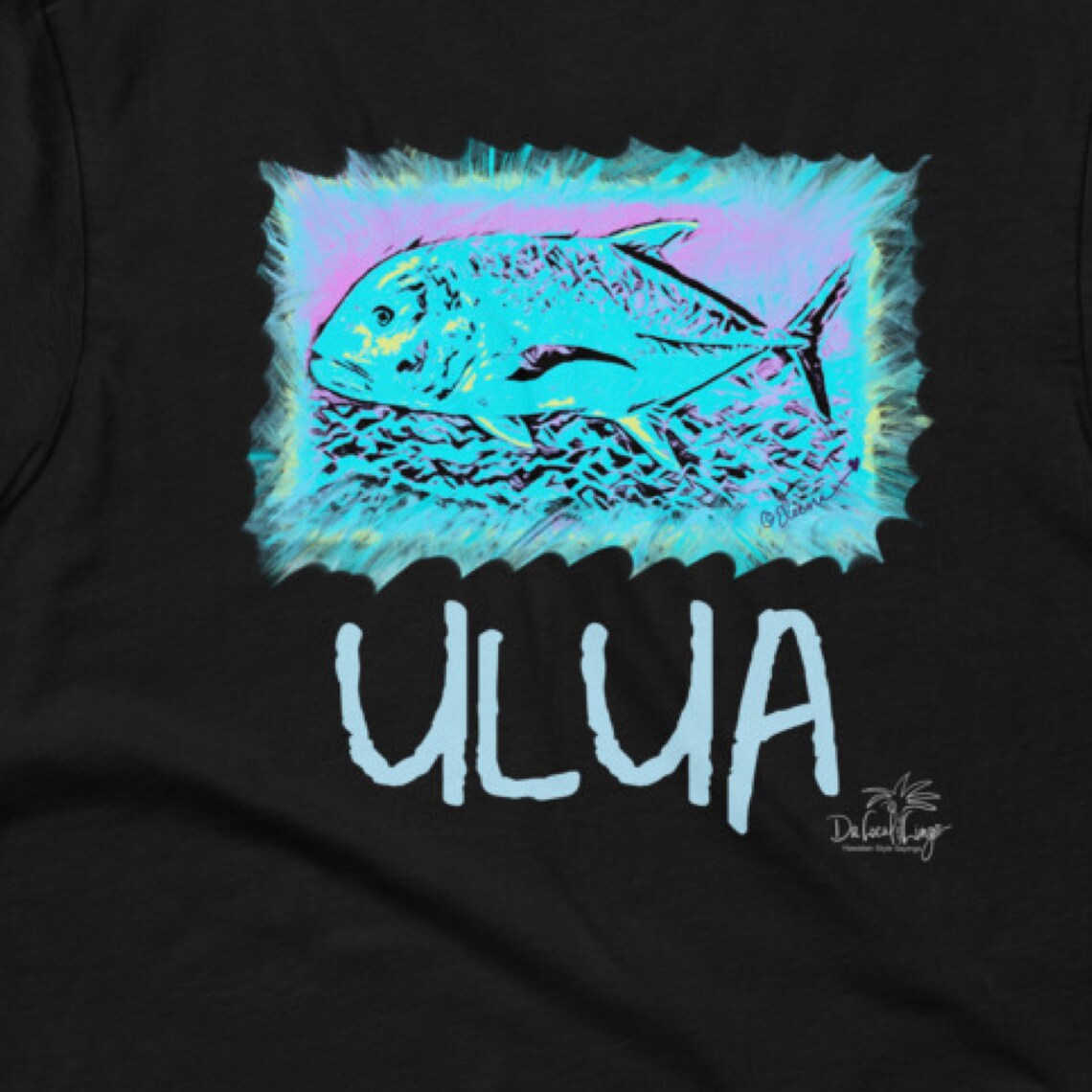 ULUA Hawaiian Fish Design T-shirt by Da Local Lingo, Ocean Fish Design ...