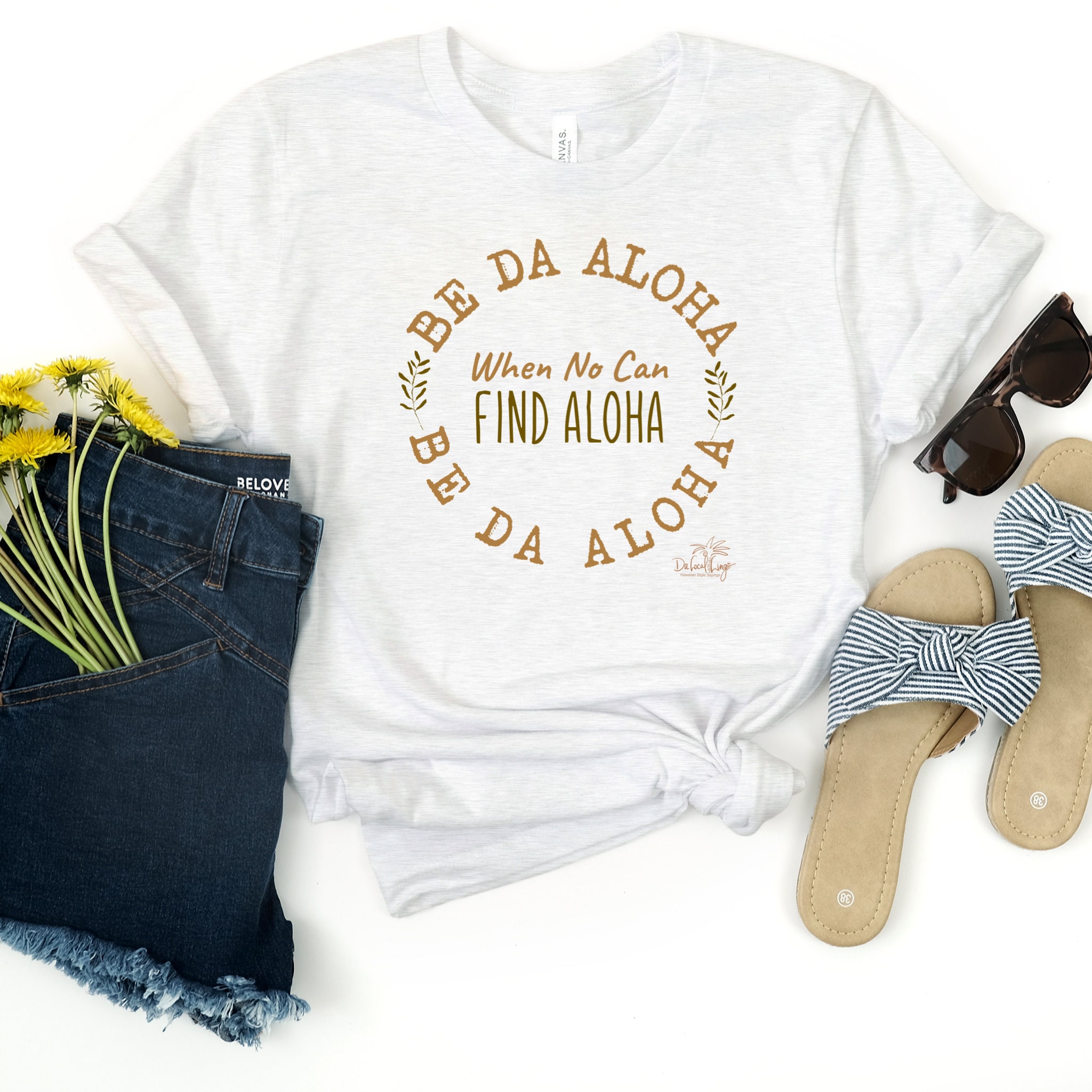When No Can Find Da Aloha, BE DA ALOHA T-shirt, Hawaiian Style Sayings ...