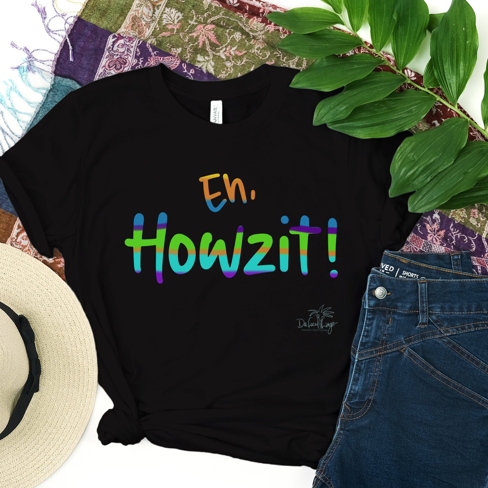 Eh, Howzit Hawaiian Dakine Style Sayings T-shirt, Hawaiian Pidgin ...