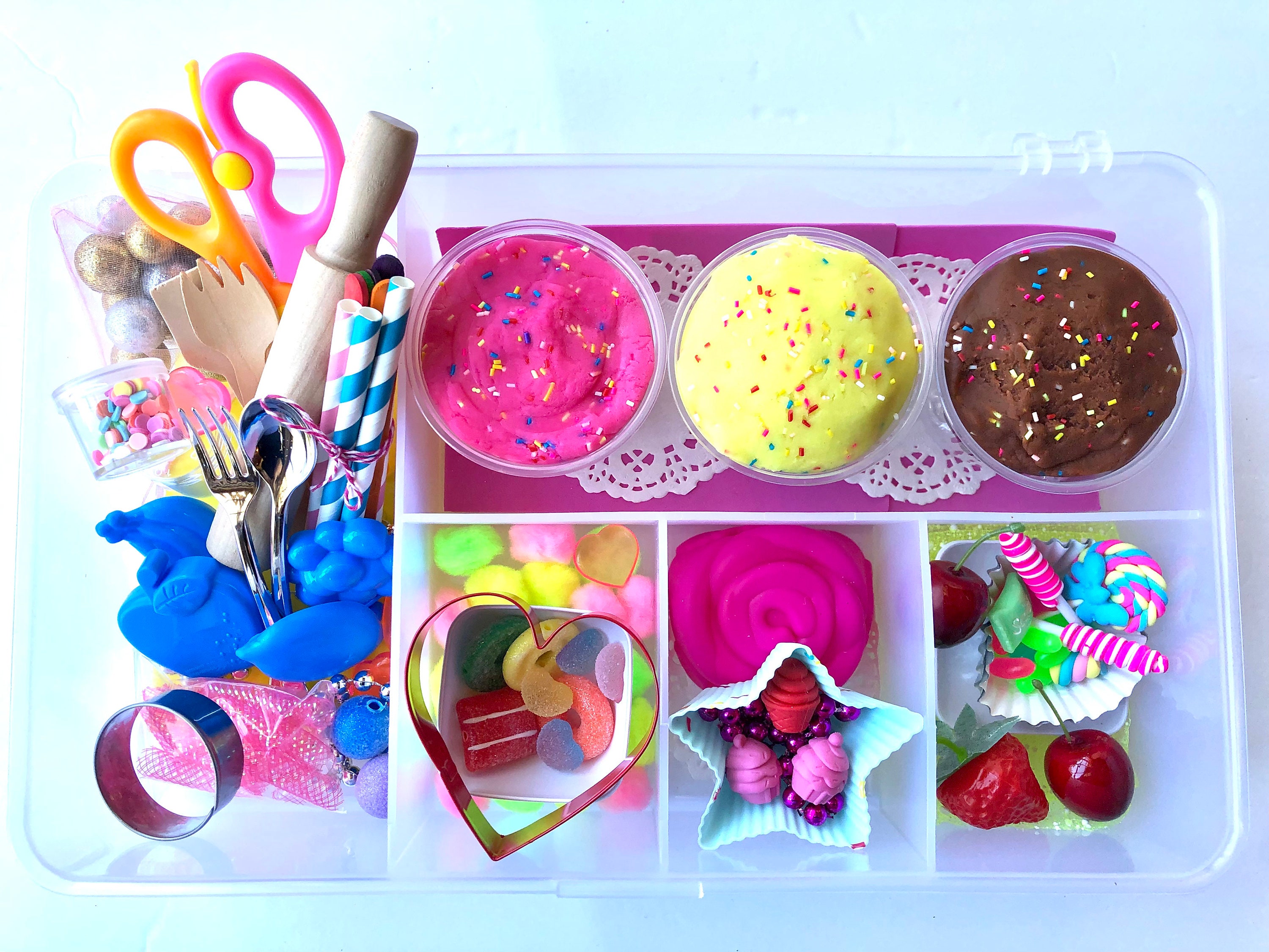 Baking Play Dough Kit Little Baker Playdough Case Baking Sensory Play ...