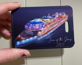 Icon of the Seas - Royal Caribbean Personalised Luggage Tags - Cruise ...