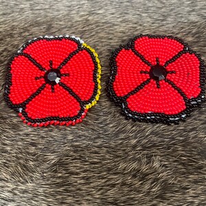 Native Beaded Poppy - Etsy Canada