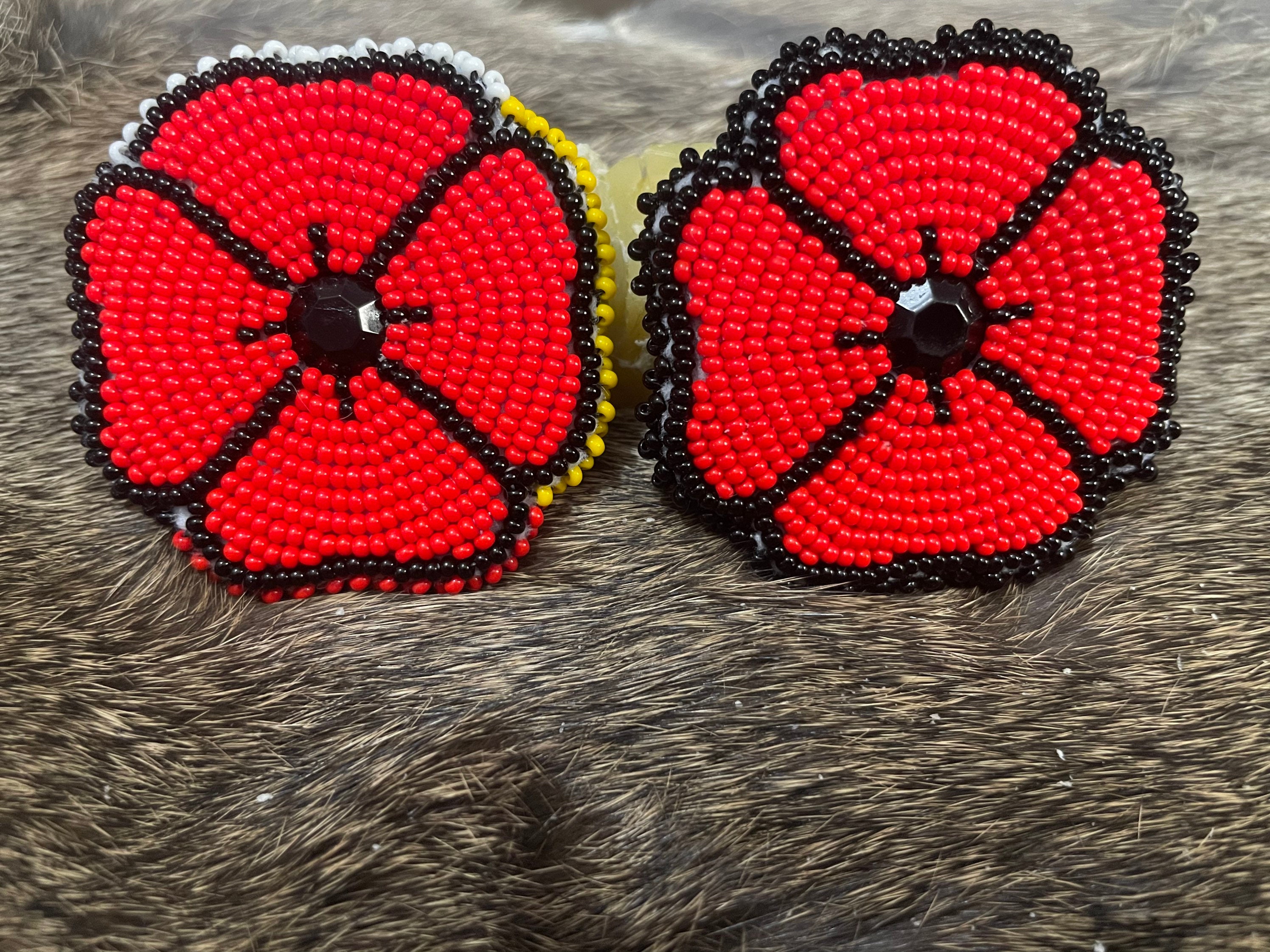 Native Beaded Poppy - Etsy Canada