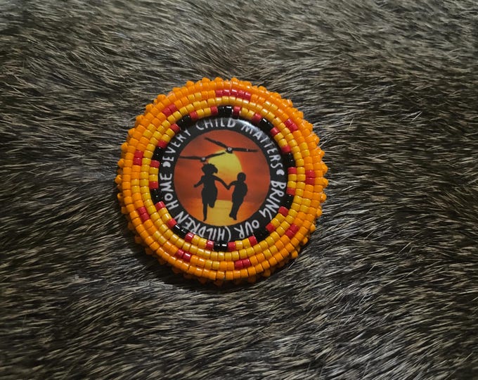 Beaded Every Child Matters Pin - Etsy Canada