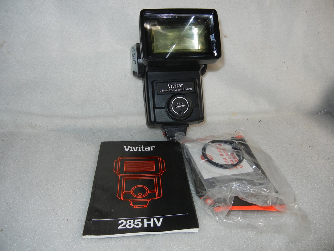 Vivitar 285HV Zoom Thyristor Flash Made in Japan Vintage W/ Manual and ...