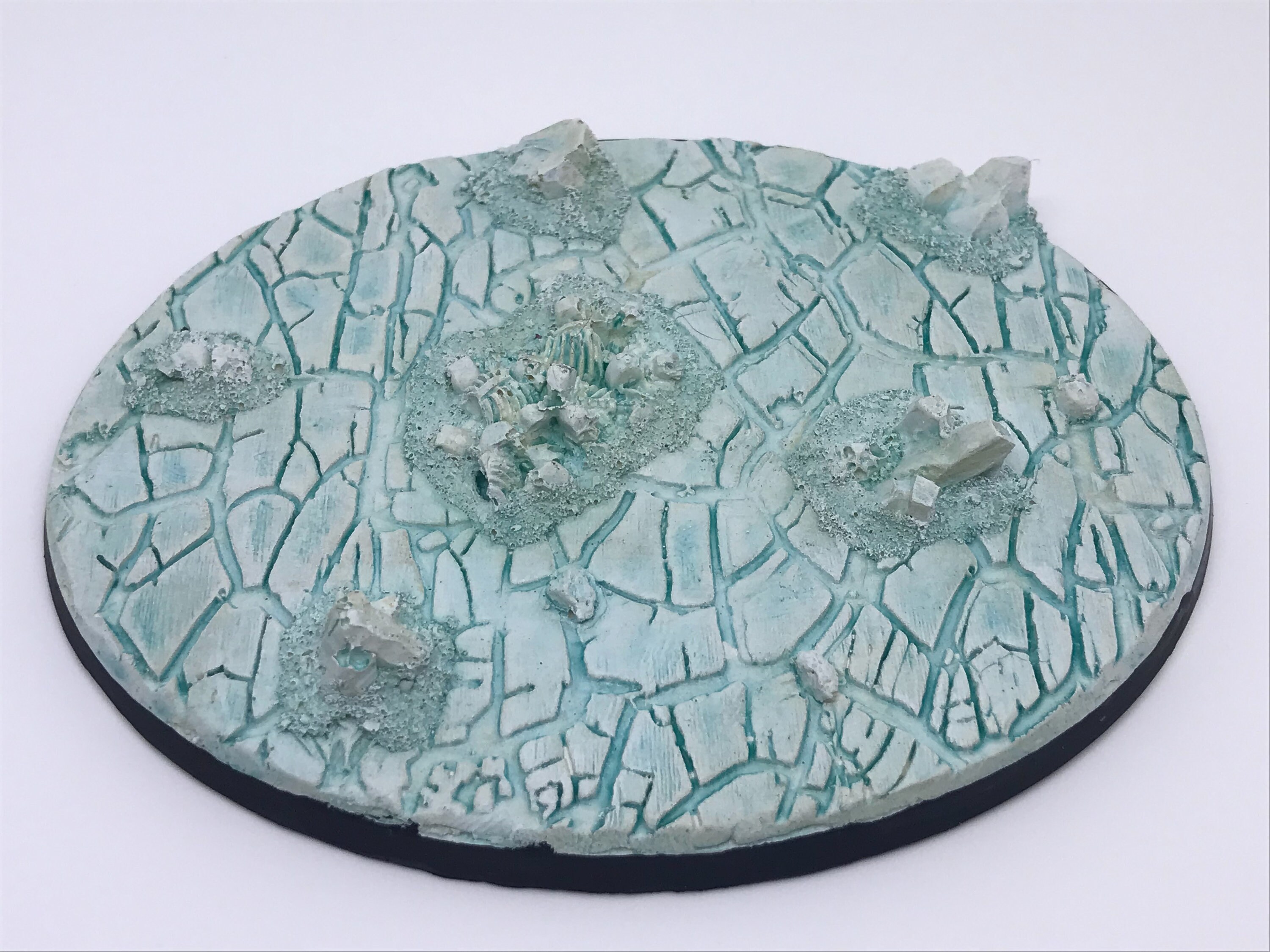 One (1) Warhammer Age of Sigmar 40K Resin Frozen Lava Cracked Earth ...