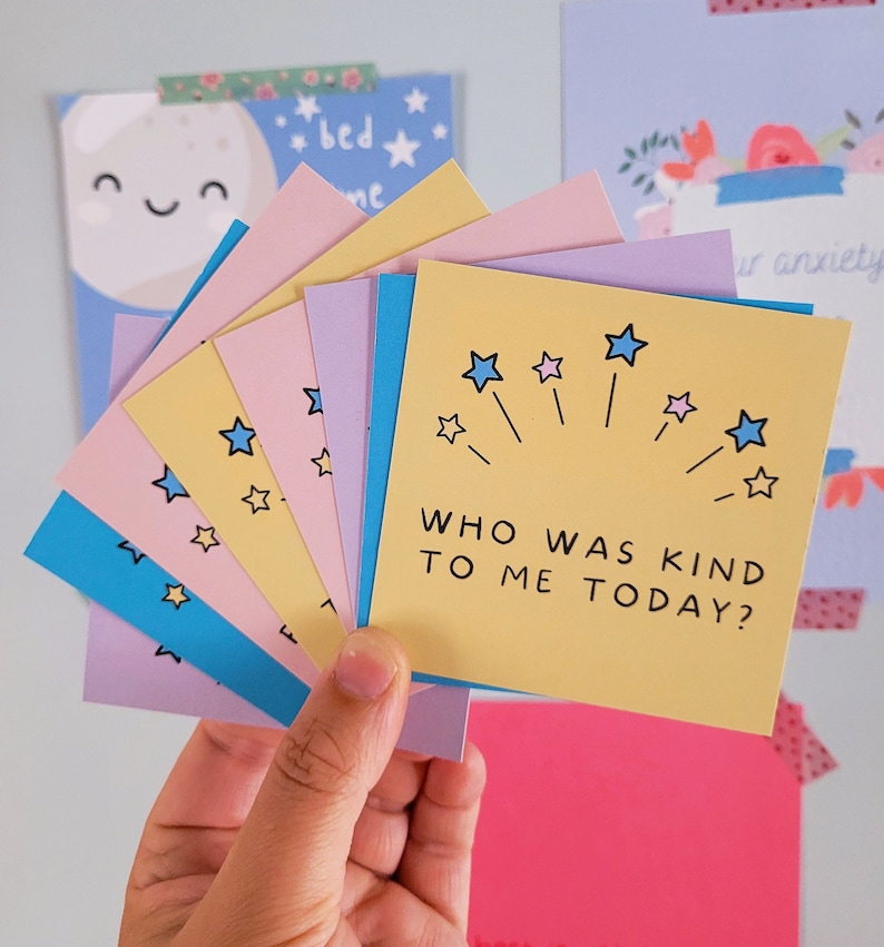 Printable Kids Gratitude Cards, Digital Download, Instant Download ...