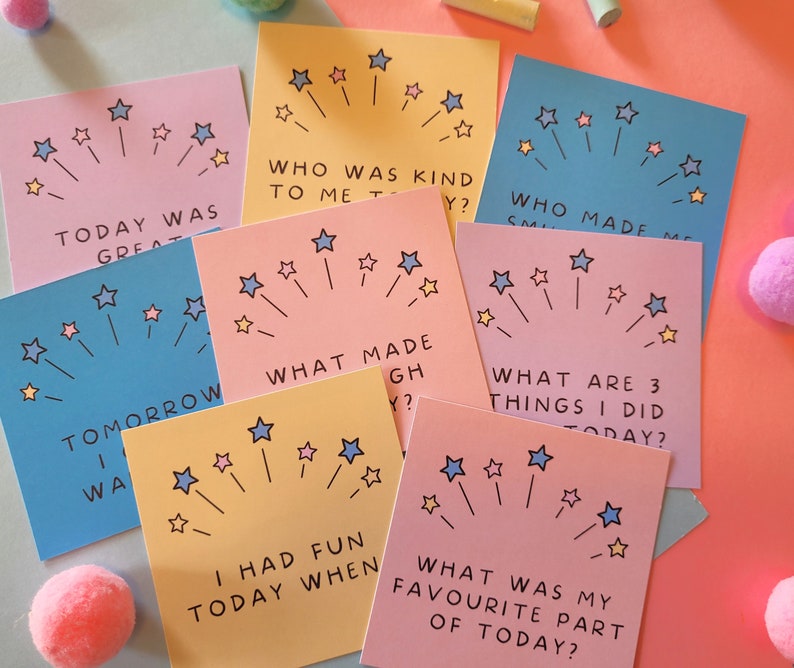 Printable Kids Gratitude Cards, Digital Download, Instant Download ...