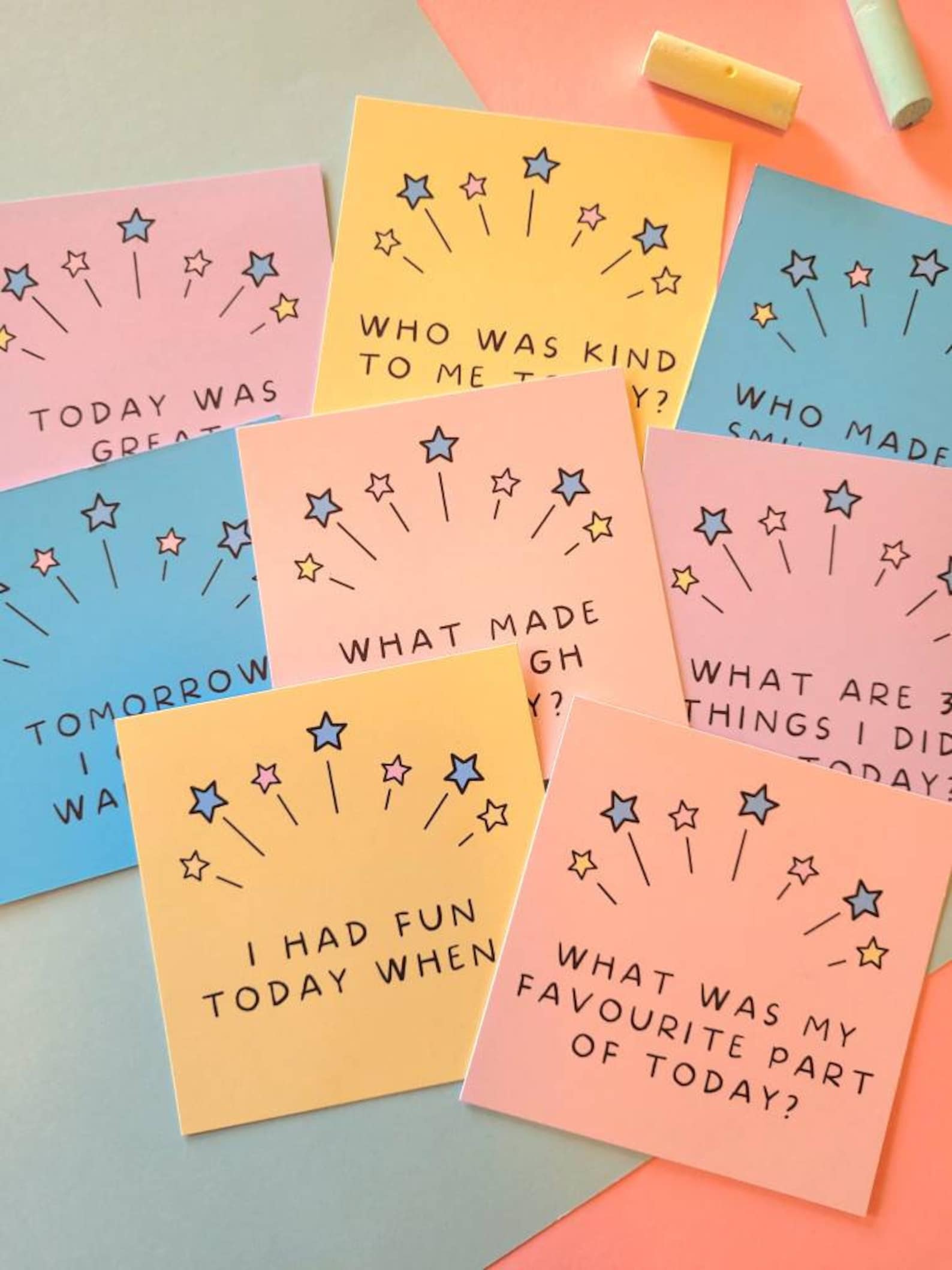 Printable Kids Gratitude Cards Digital Download Instant - Etsy