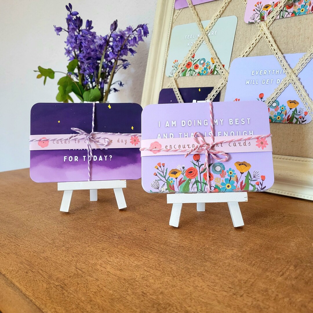Daily Mindfulness Set - Affirmations & Gratitude Cards, Positive Card ...