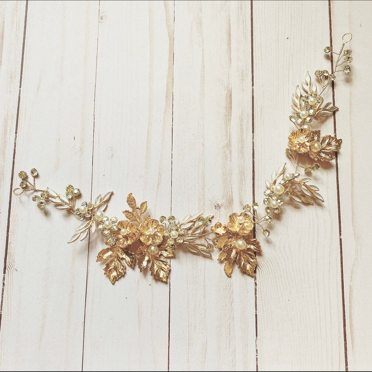 Autumn Golden Flower Crown Fall Wedding Flower Crown Metal - Etsy