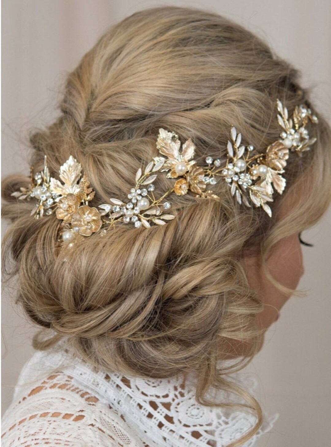 Autumn Golden Flower Crown Fall Wedding Flower Crown Metal - Etsy