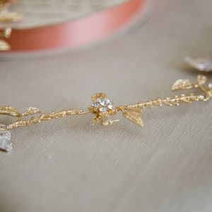 Alexis Hair Vine Rose Gold Bridal Hair Piece Wedding Crown Bridal Tiara ...