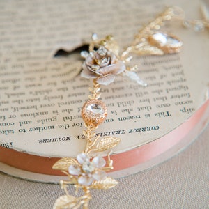 Alexis Hair Vine Rose Gold Bridal Hair Piece Wedding Crown Bridal Tiara ...