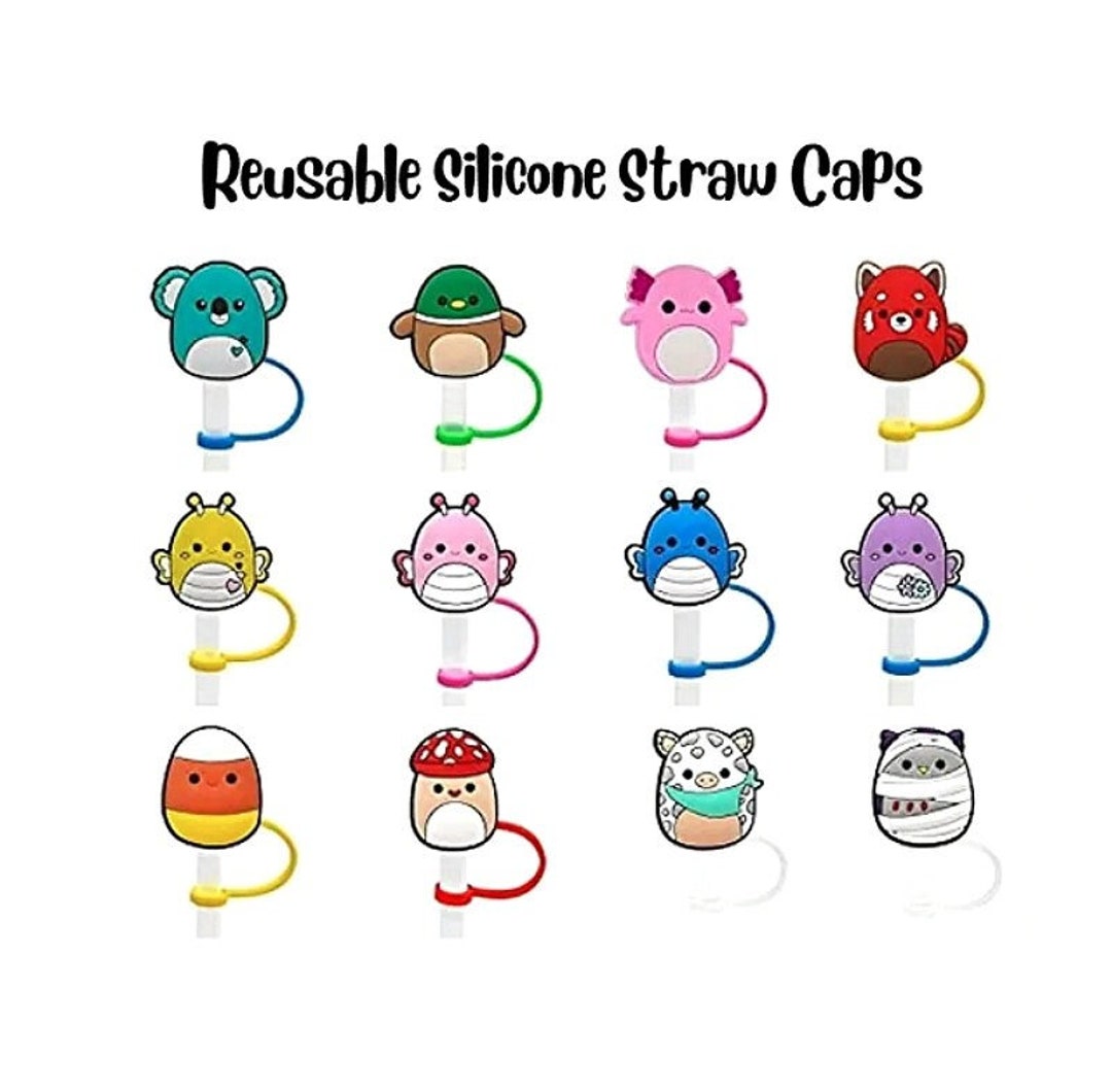 Squishmallow Straw Topper Squish Straw Caps Tumbler Straw - Etsy
