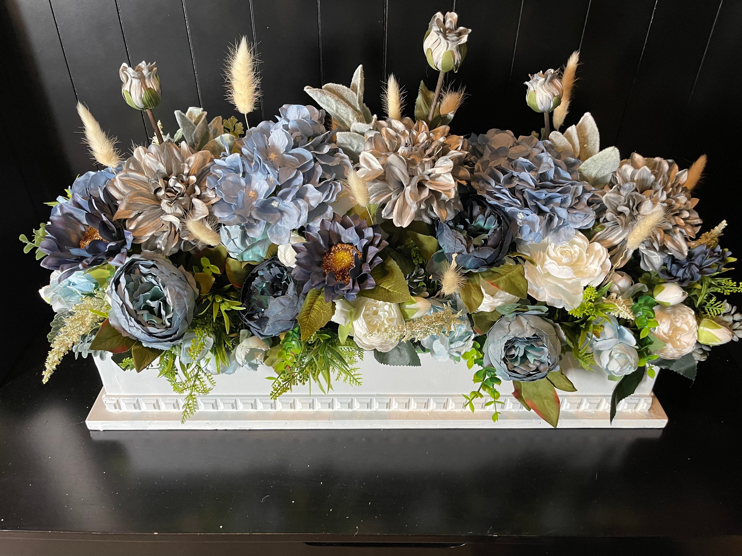 30 in Long Floral Runner Made to Order in Customers Choice of Color and ...