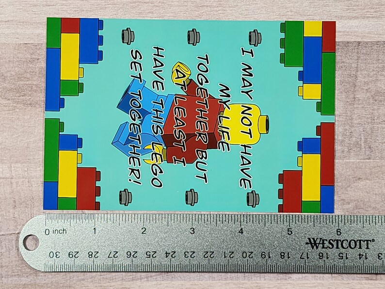 Lego Man With Quote Print - Etsy