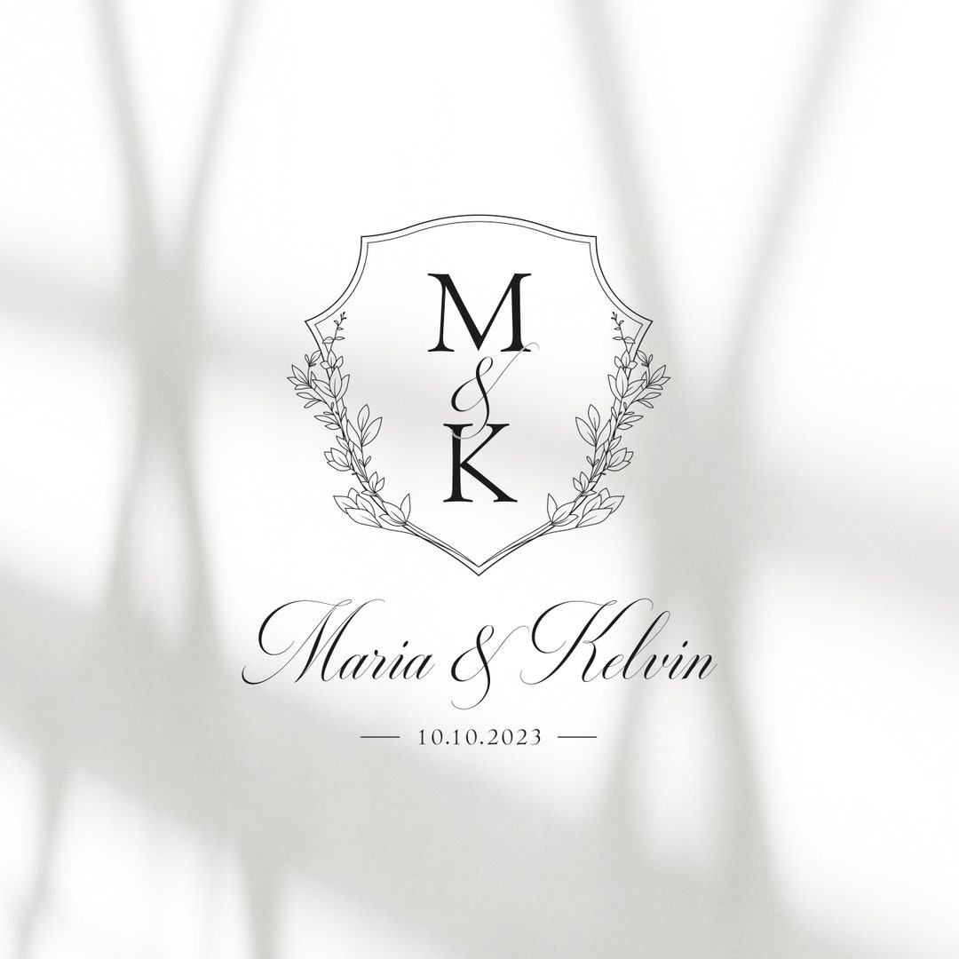 Wedding Monogram, Custom Wedding Monogram, Monogram Wedding Gift ...