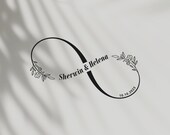 Infinity Logo Elegant Wedding Monogram Custom Wedding - Etsy