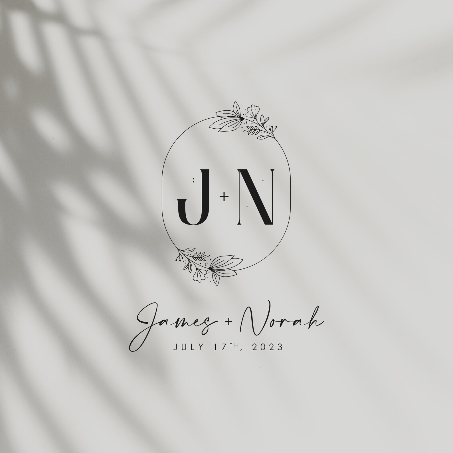 Elegant Modern Wedding Monogram Wedding Logo Set Wedding - Etsy
