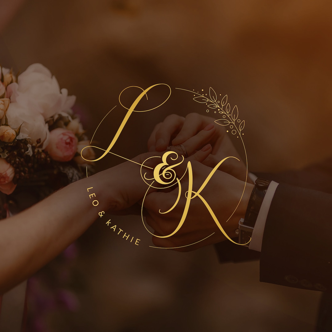 Elegant Wedding Monogram, Premade Classy Wedding Logo Design, Monogram ...