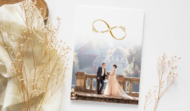 Infinity Logo, Elegant Wedding Monogram, Premade Wedding Monogram ...