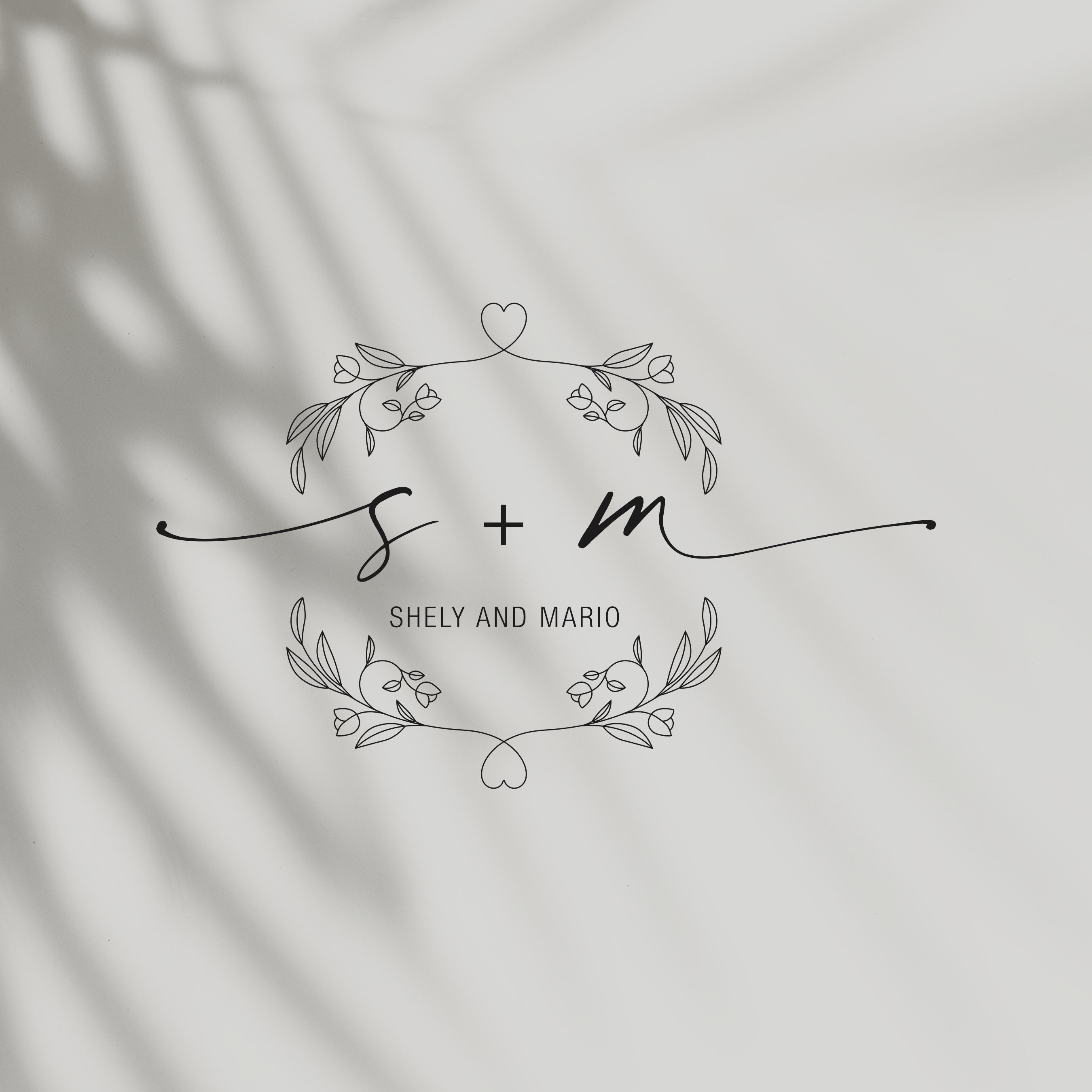 Elegant Wedding Monogram Premade Wedding Logo Design Wedding - Etsy