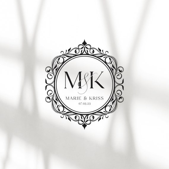 Wedding Monogram Custom Wedding Monogram Monogram Wedding - Etsy