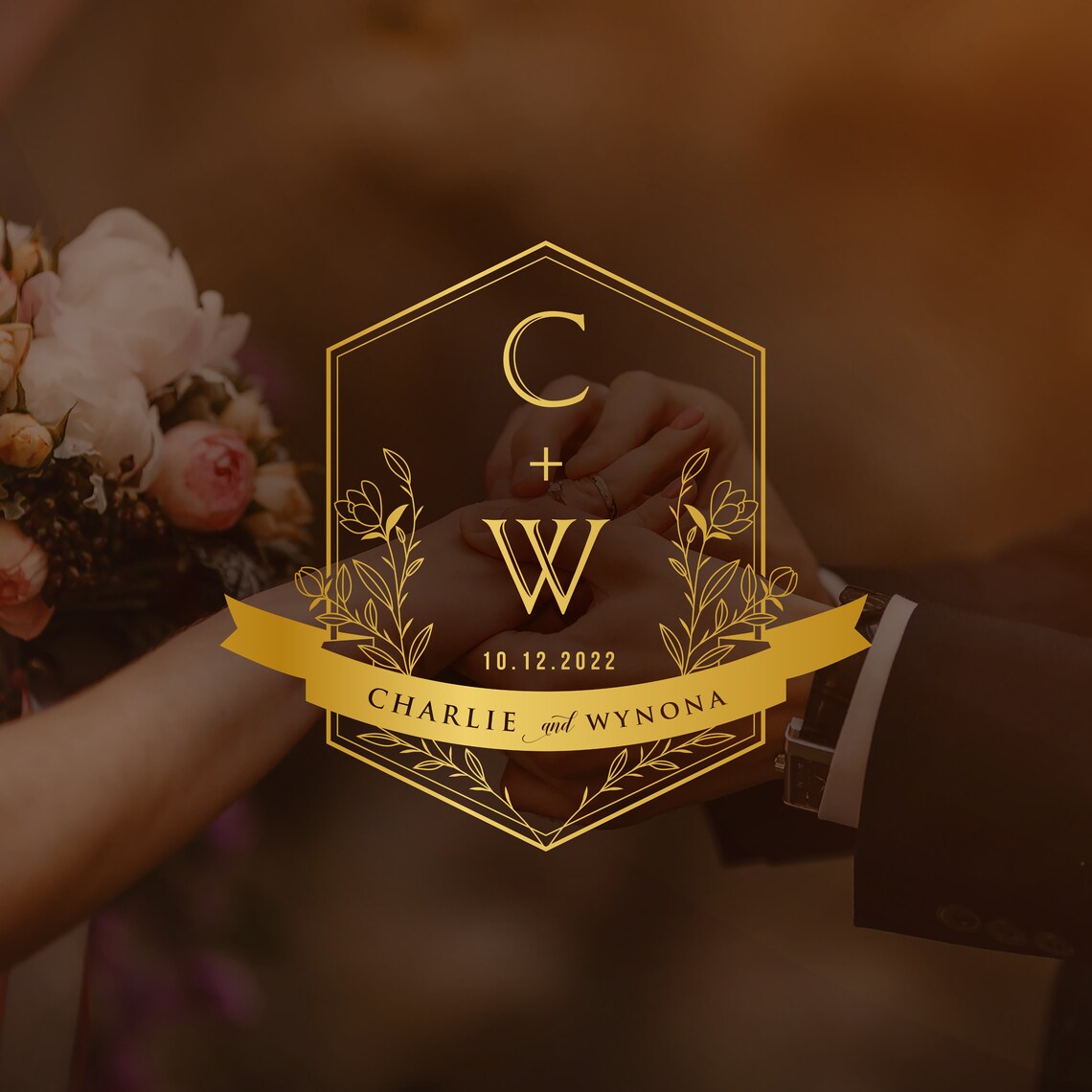 Elegant Wedding Monogram Wedding Monogram Wedding Logo - Etsy