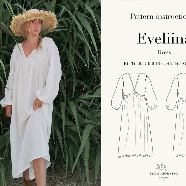Boho Dress Pattern - Etsy