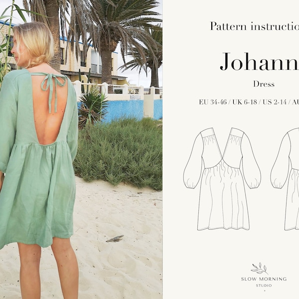 Linen Dress Pattern Etsy