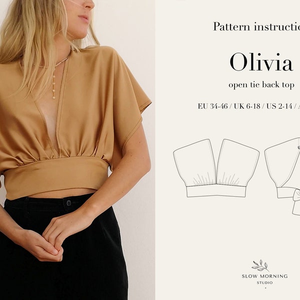 Tie Back Top Pattern - Etsy