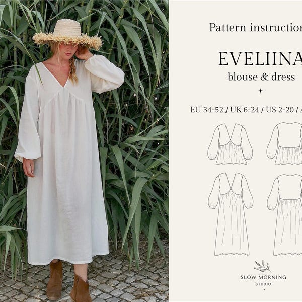 Boho Dress Pattern - Etsy