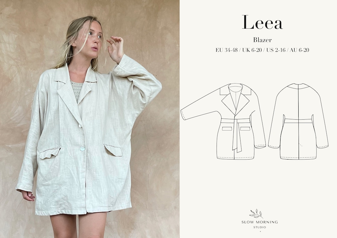 Sewing Pattern for Women Blazer Sewing Pattern Coat Sewing - Etsy