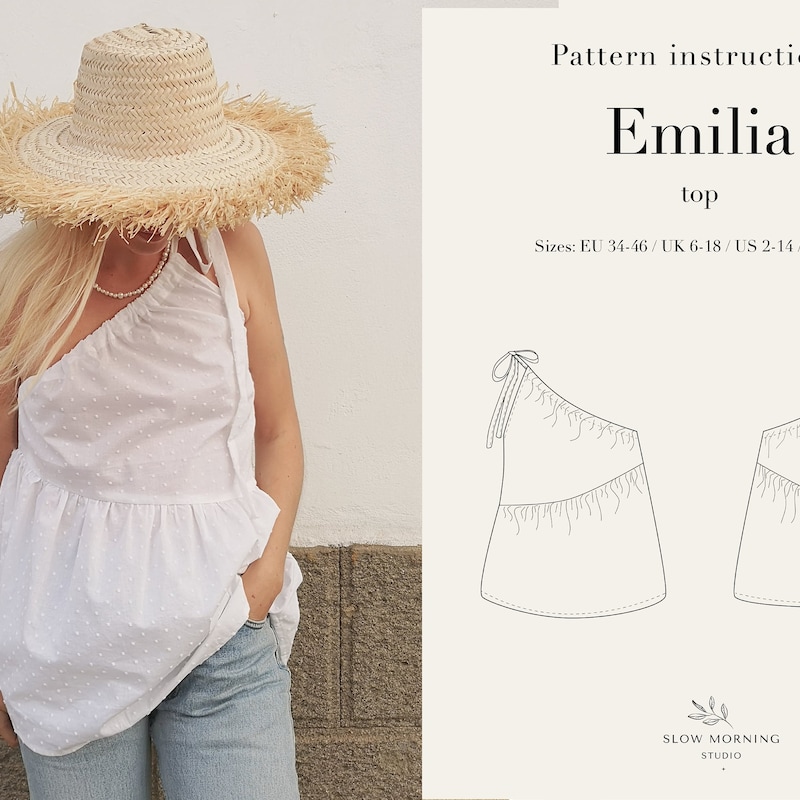 One Shoulder Top - Etsy