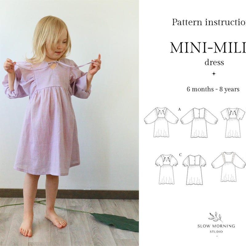 Kids Dress Pattern - Etsy